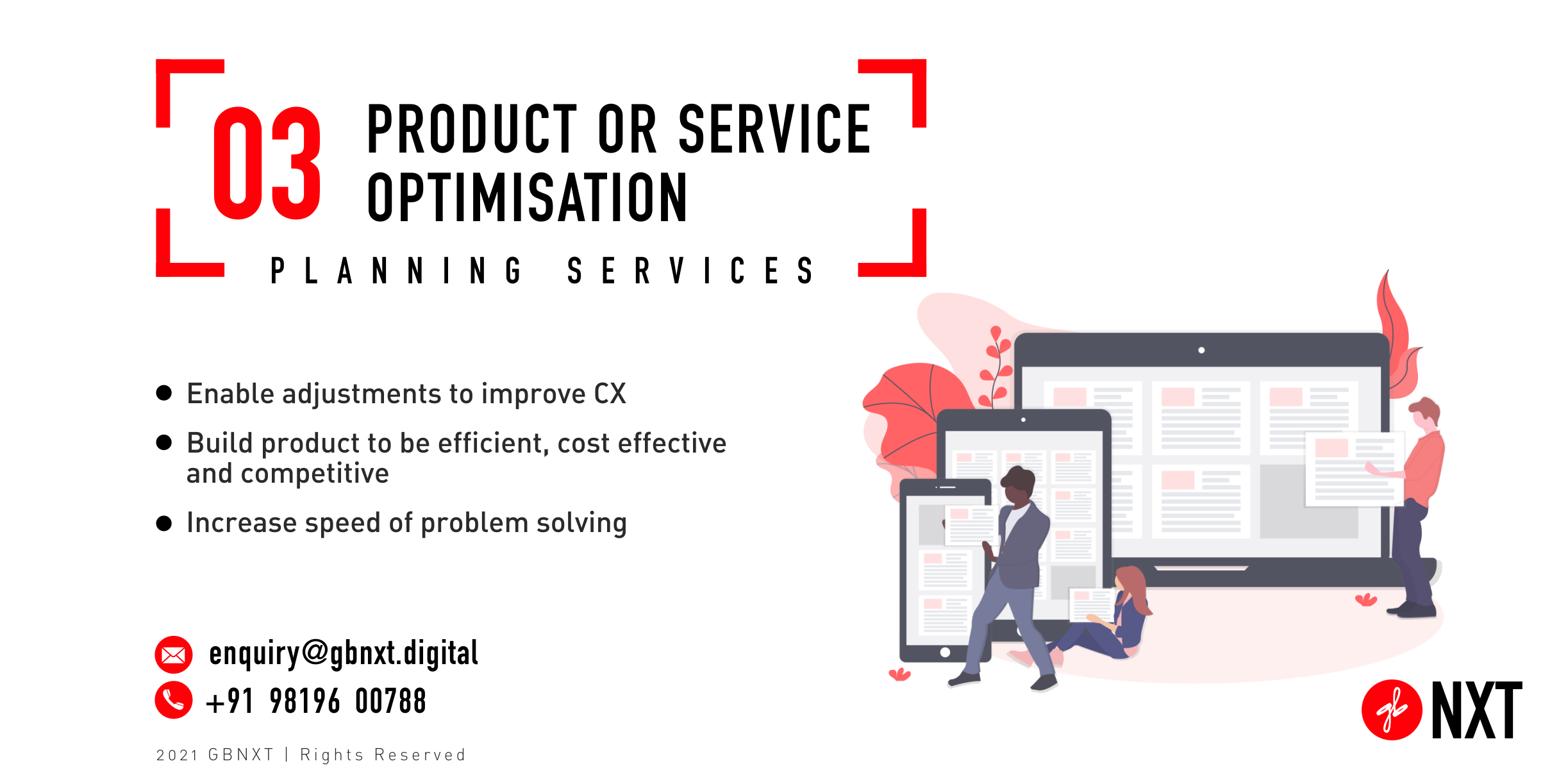 Product and service optimisation | Digital marketing company | GB NXT